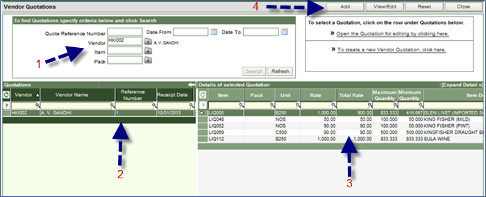 Materials Management - Vendor Quotations