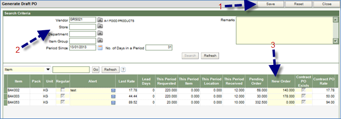 Materials Management - Generate Draft PO